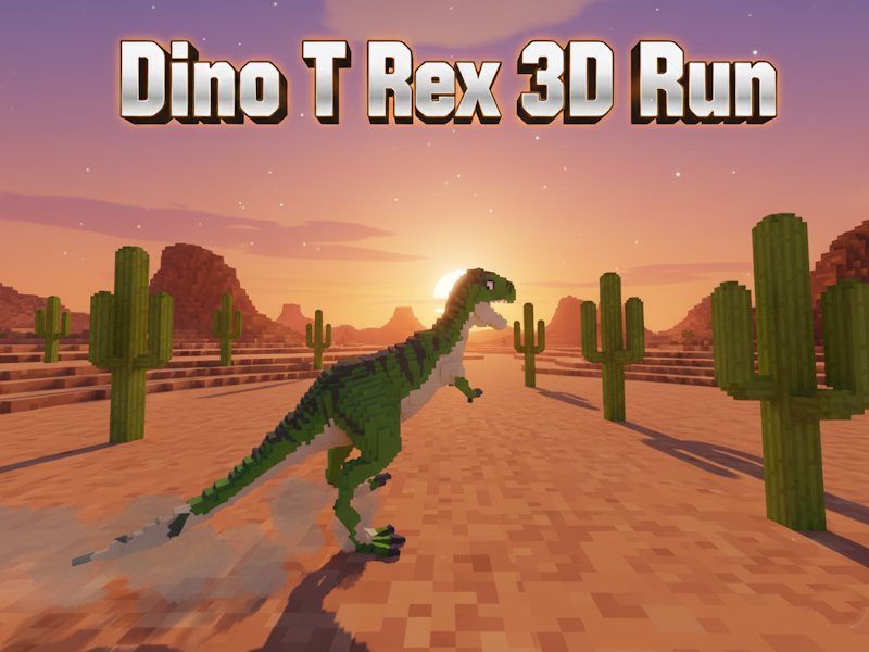 Dino T Rex 3D Run 🕹️ Грати в онлайн ігри на SGameS.