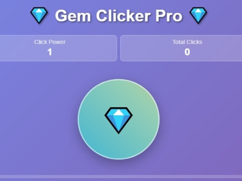 Gem Clicker Pro 🕹️ Грати в онлайн ігри на SGameS.