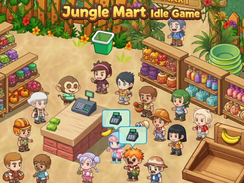 Jungle Mart idle game 🕹️ Грати в онлайн ігри на SGameS.