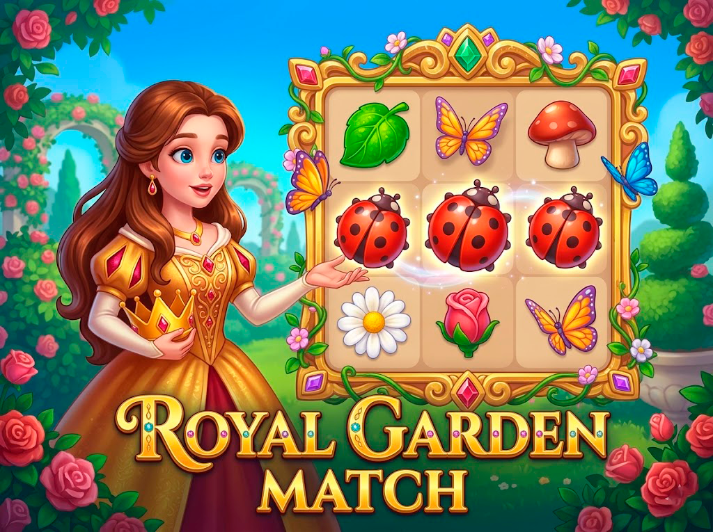 Royal Garden Match — грай безкоштовно онлайн на SGameS