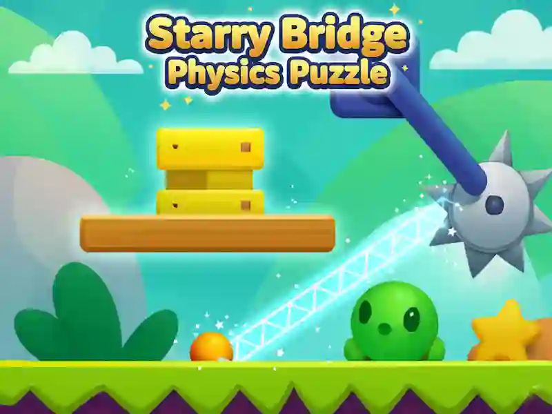 Starry Bridge Physics Puzzle 🕹️ Грати в онлайн ігри на SGameS.